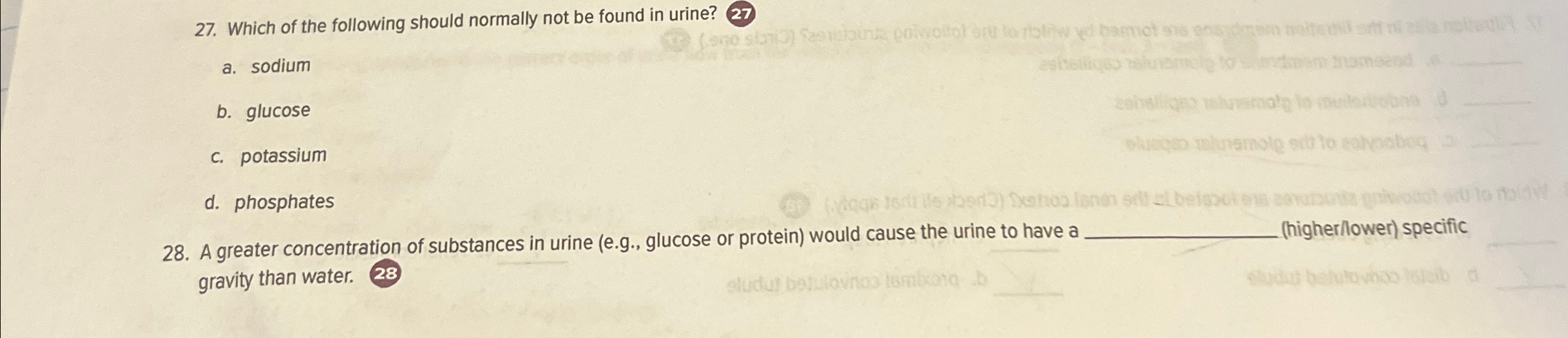 Solved Which of the following should normally not be found | Chegg.com
