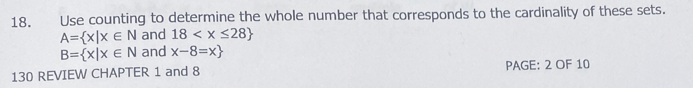 Solved Use counting to determine the whole number that | Chegg.com