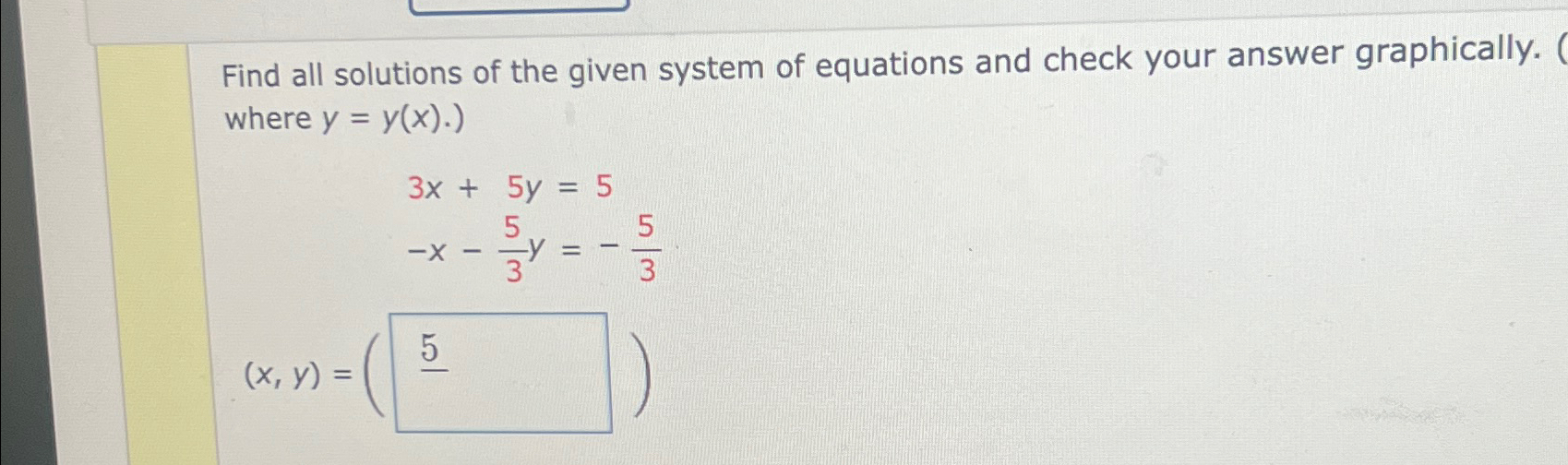 Solved Find all solutions of the given system of equations | Chegg.com