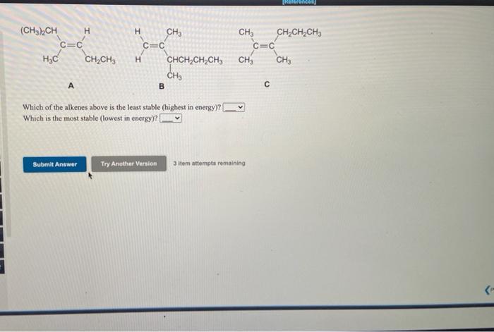 Solved CH, CH2CH (CH)CH H C=C CH2CH H CHE C=C H CHCH2CH2CH, | Chegg.com