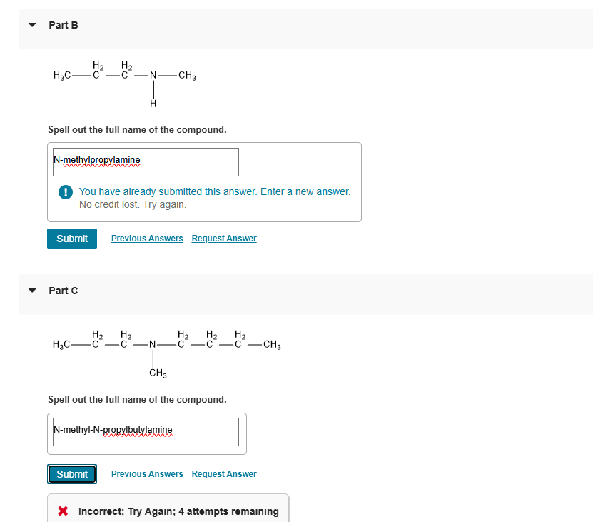 × ﻿Incorrect; Try Again; 4 ﻿attempts remainingPart | Chegg.com