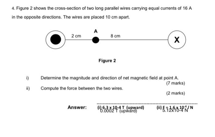 Solved 4. Figure 2 shows the cross-section of two long | Chegg.com Solved 4. Figure 2 shows the cross-section of two long | Chegg.com
