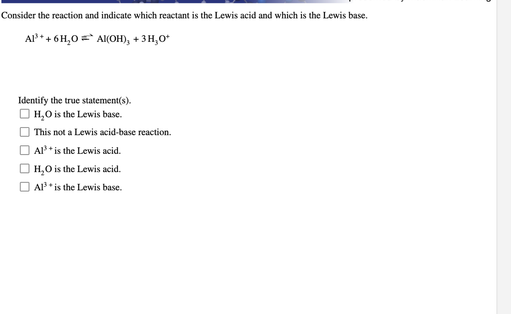 Solved Consider the reaction and indicate which reactant is | Chegg.com