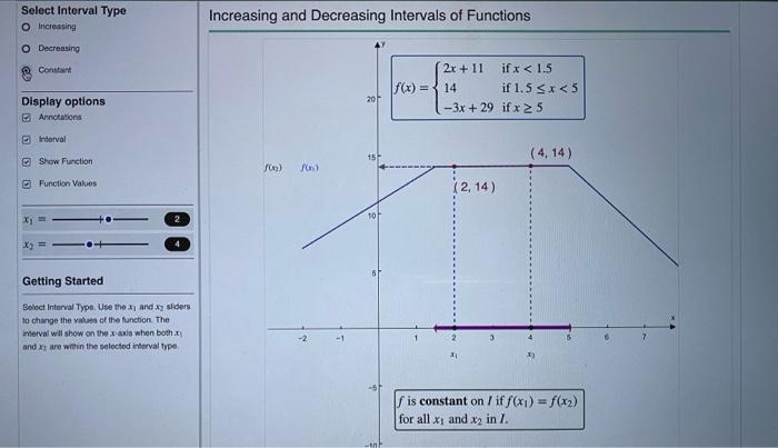 Solved Select the Inereasing bullet and check the Interval | Chegg.com