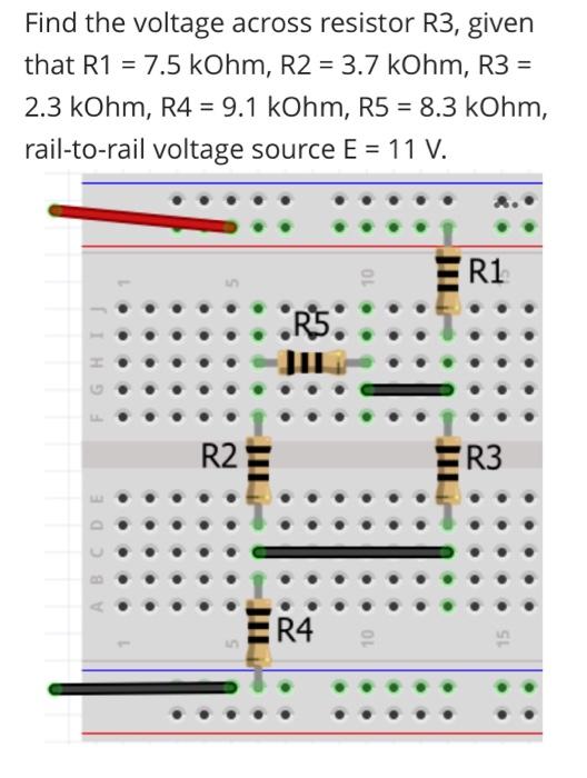 Solved Find the voltage across resistor R3, given that | Chegg.com