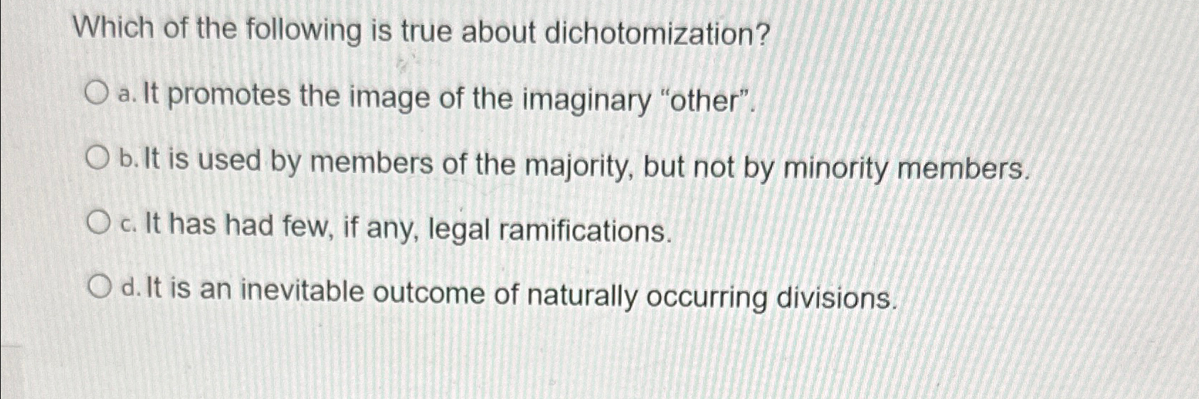 Solved Which of the following is true about | Chegg.com