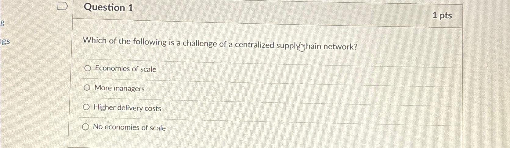 Solved Question 11 ﻿ptsWhich of the following is a challenge | Chegg.com