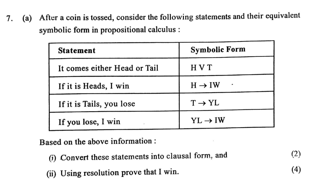 Solved (a) ﻿After a coin is tossed, consider the following | Chegg.com