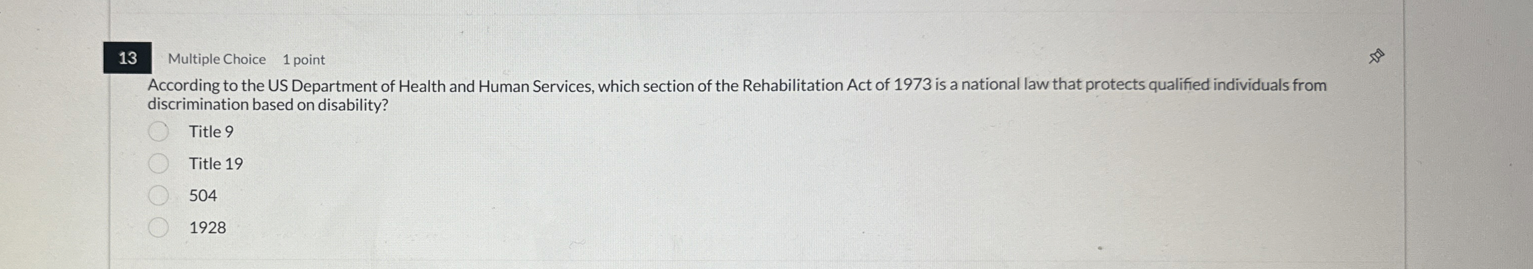 Solved 13 ﻿Multiple Choice1 ﻿pointAccording to the US | Chegg.com