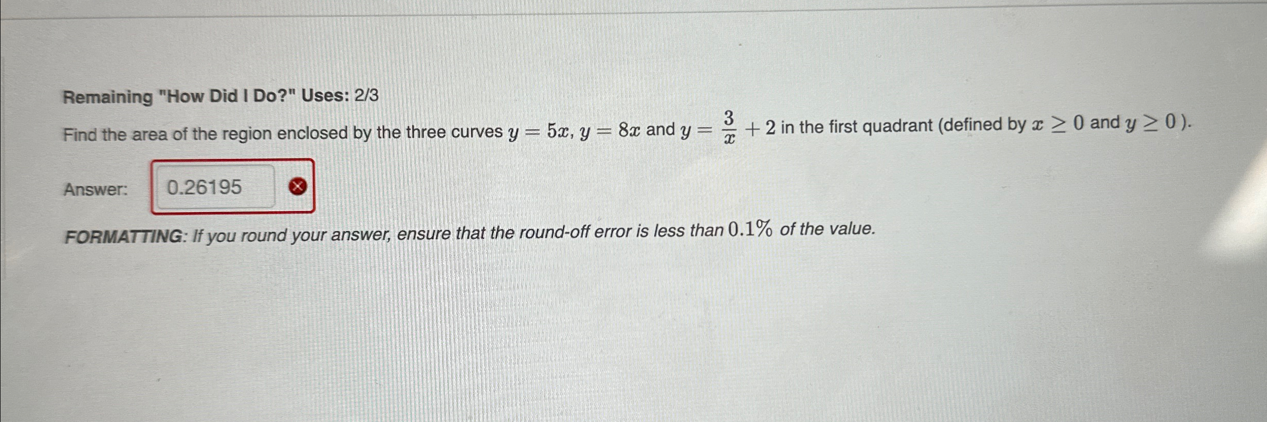 Remaining "How Did I Do?" ﻿Uses: 23Find the area of | Chegg.com