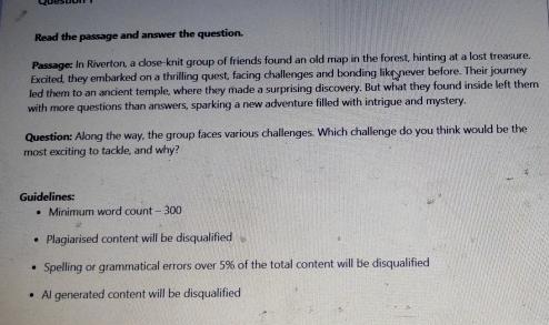 Solved Read the passage and answer the question.Passages in | Chegg.com