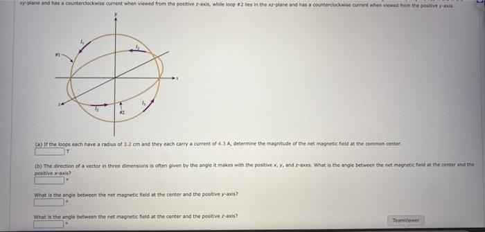 Solved plane and has a counterclockwise current when viewed | Chegg.com