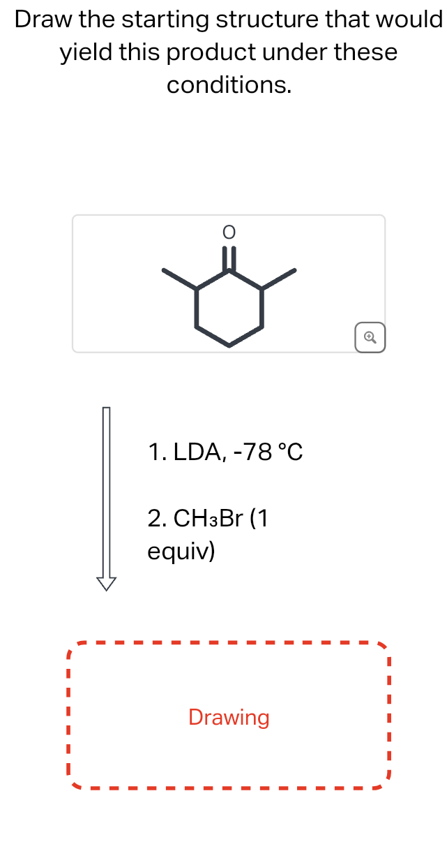 Solved Draw the starting structure that would yield this | Chegg.com