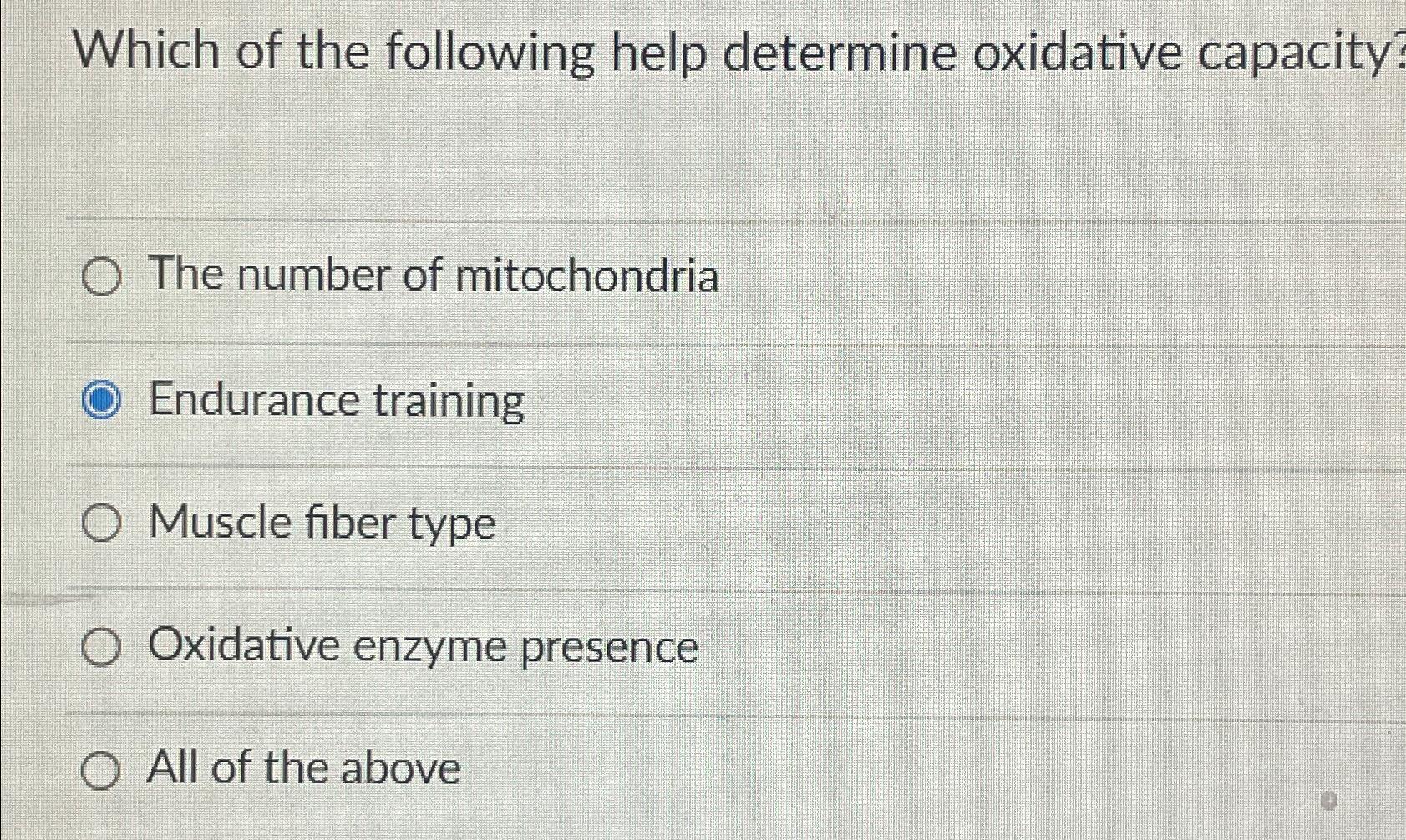 Solved Which of the following help determine oxidative | Chegg.com
