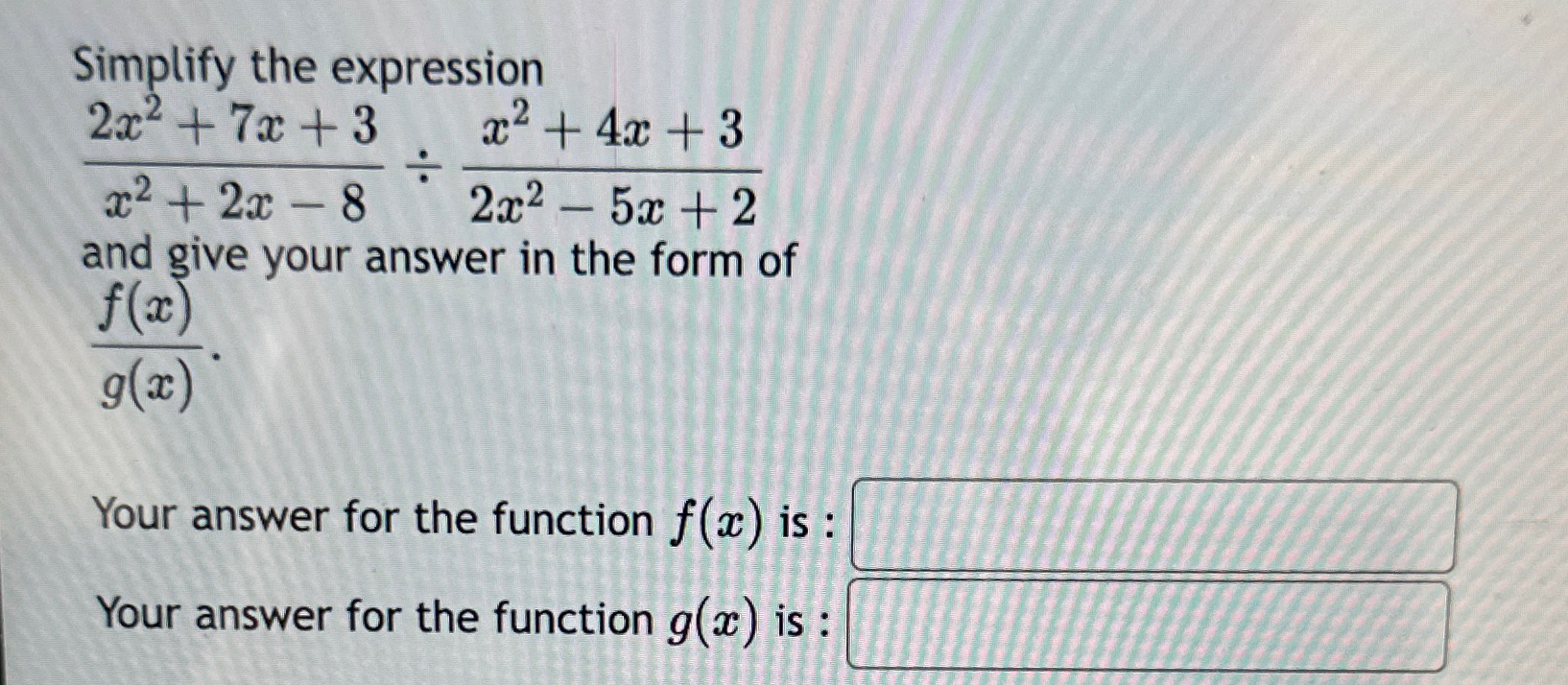 Solved Simplify the | Chegg.com