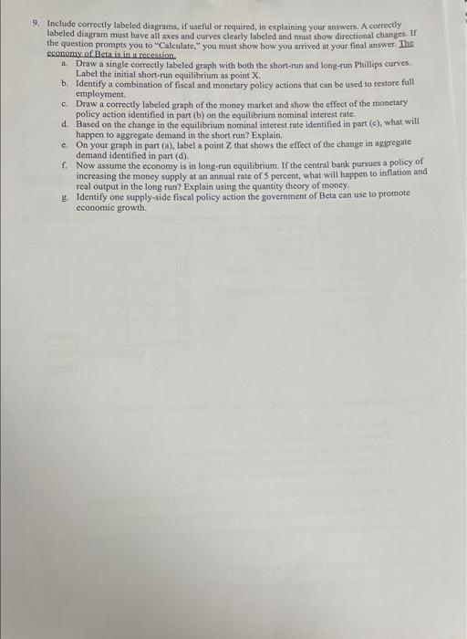 Solved 9. Include correctly labeled diagrams, if useful or | Chegg.com