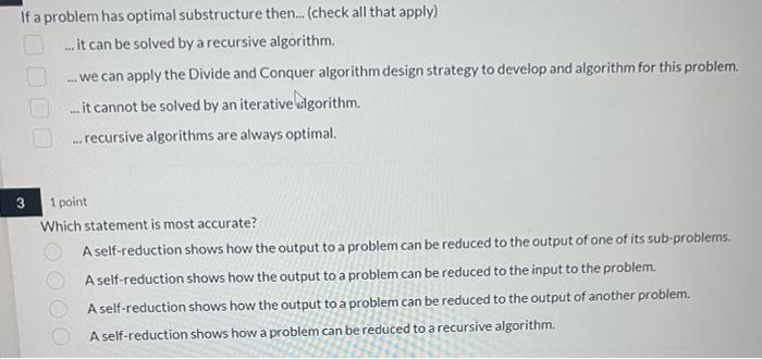 Solved If A Problem Has Optimal Substructure Then Check 5742