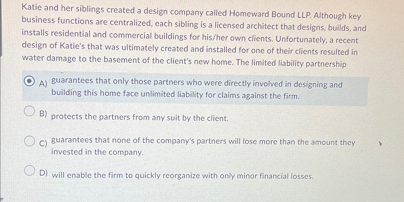 Solved Katie and her siblings created a design company | Chegg.com