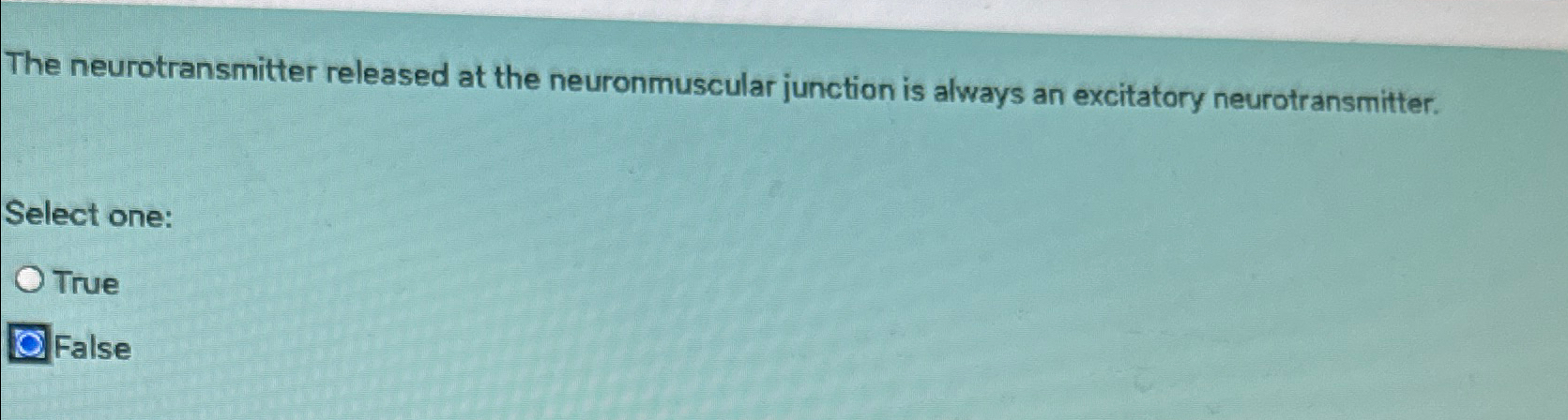 Solved The neurotransmitter released at the neuronmuscular | Chegg.com