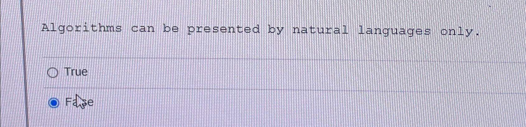 Solved Algorithms can be presented by natural languages | Chegg.com