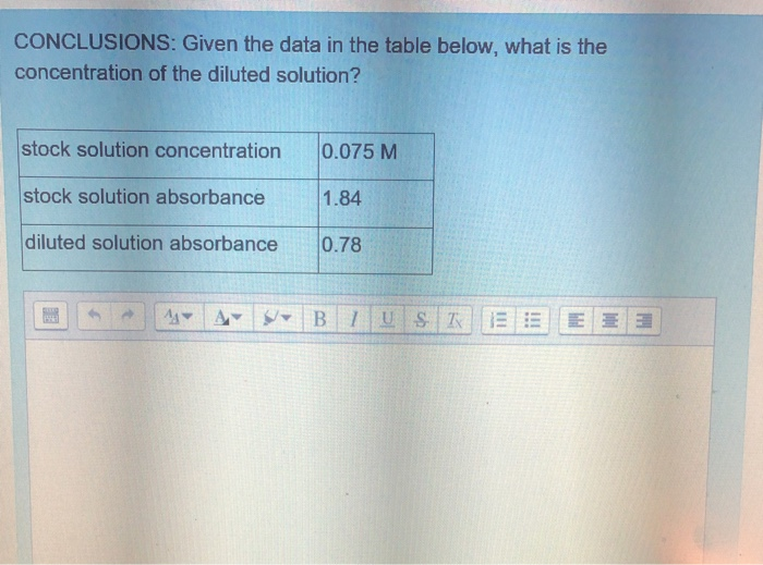 EXPERIMENT 1: Record your absorbance measurements for | Chegg.com