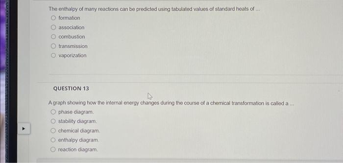 Solved The enthalpy of many reactions can be predicted using | Chegg.com