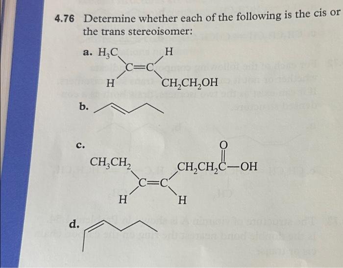 Solved 4.76 Determine whether each of the following is the | Chegg.com