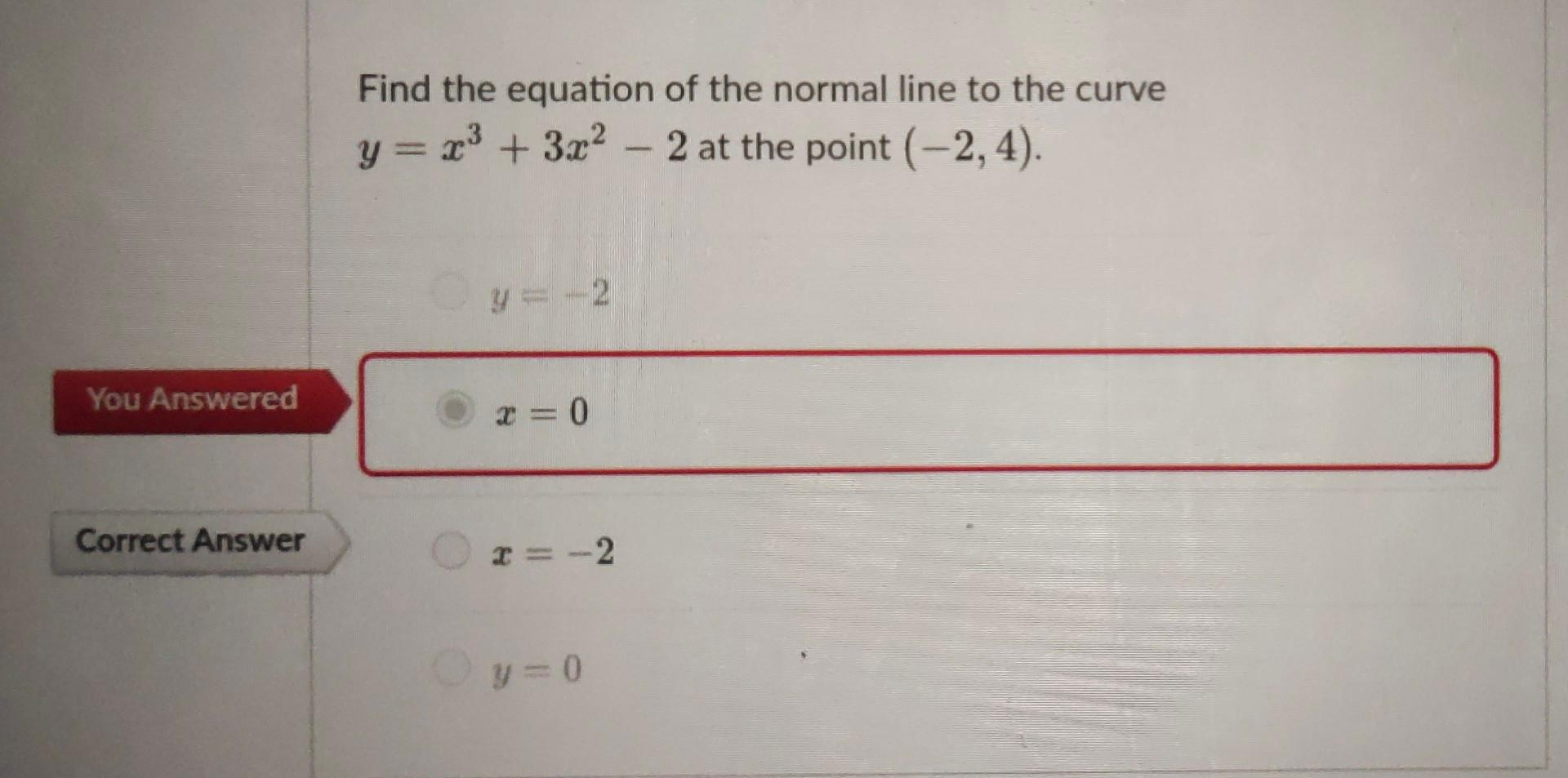 Solved Find the equation of the normal line to the curve | Chegg.com