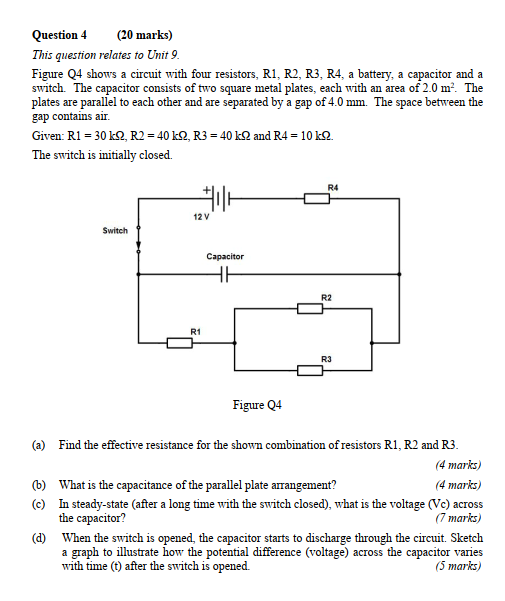 Solved Question \( 4 \quad \) ( 20 ﻿marks) ﻿This question | Chegg.com