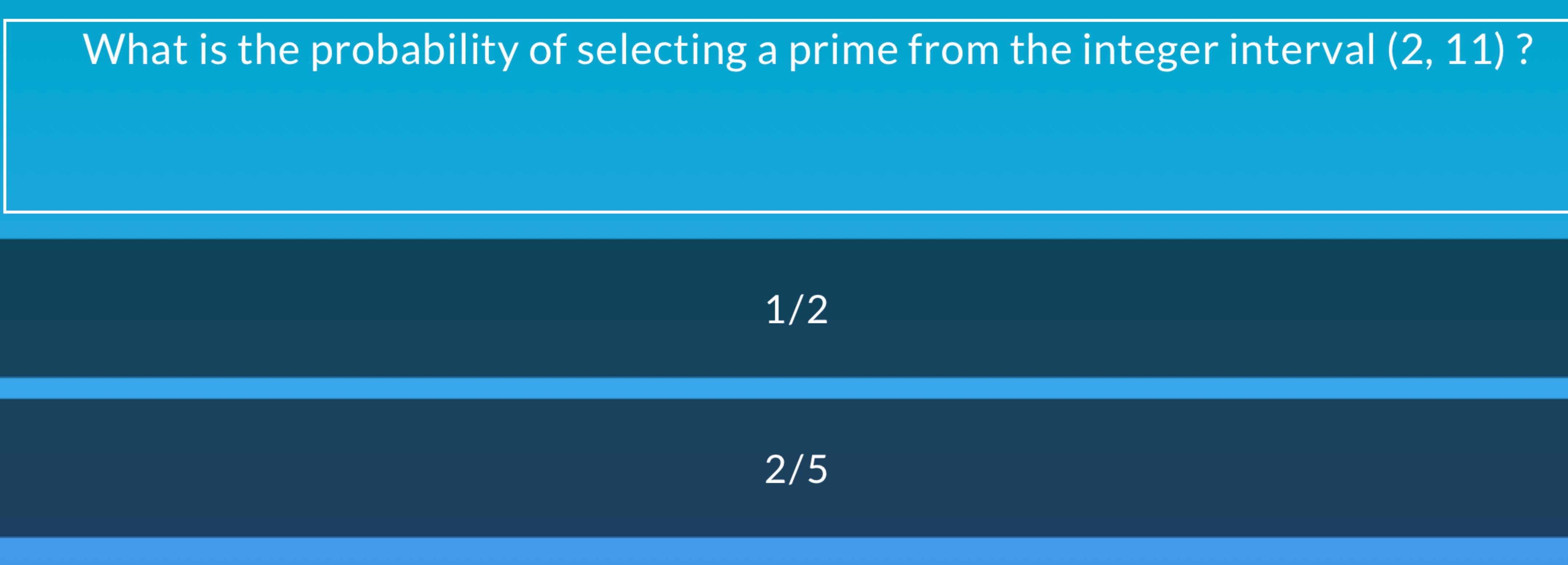 Solved What is the probability of selecting a prime from the | Chegg.com