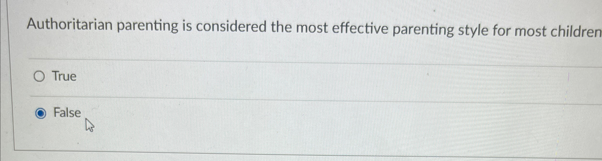 Solved Authoritarian parenting is considered the most | Chegg.com