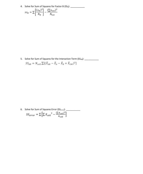 Solved PSY205: CH. 13 WORKSHEET Computing Factorial Analysis | Chegg.com