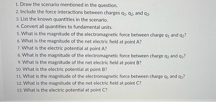 1. Draw the scenario mentioned in the question. 2. | Chegg.com