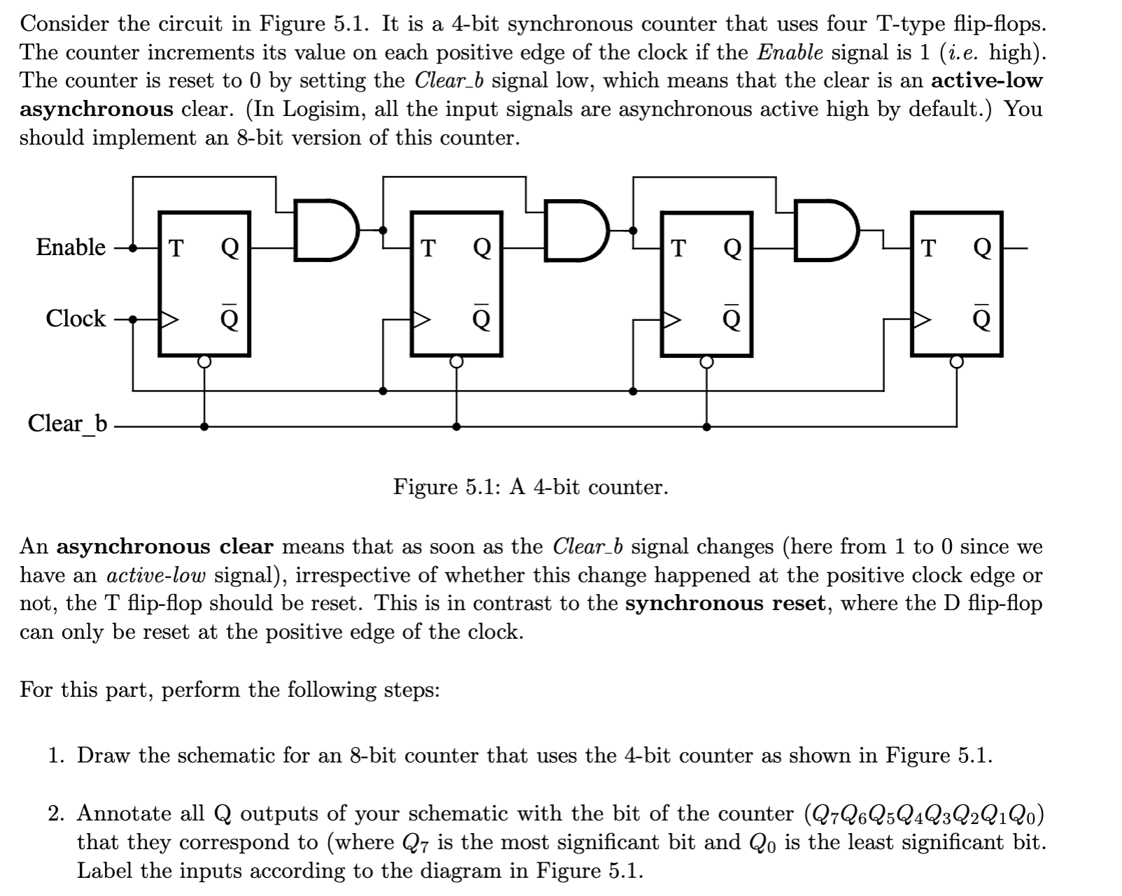 Solved Please show me how to implement the 8-bit counter | Chegg.com Solved Please show me how to implement the 8-bit counter | Chegg.com