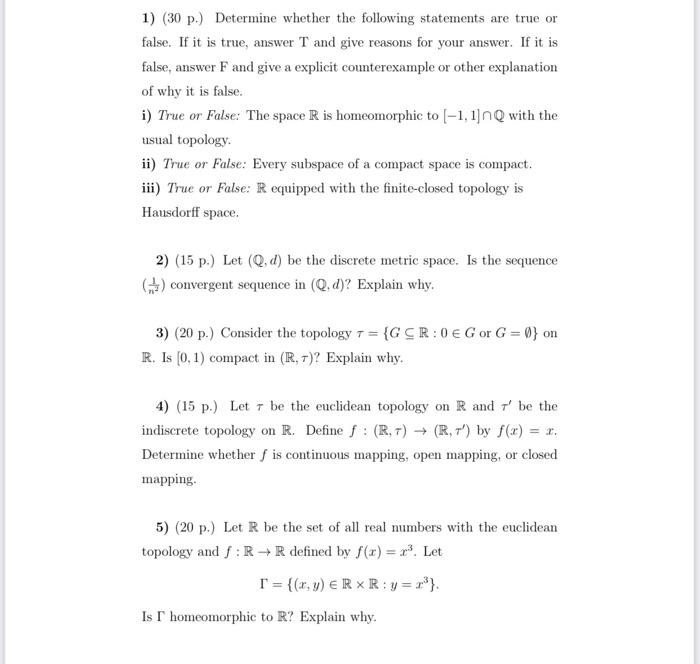 Solved Topoloji be short and concise and explain with an | Chegg.com