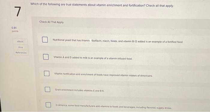 Solved Which of the following are true statements about | Chegg.com