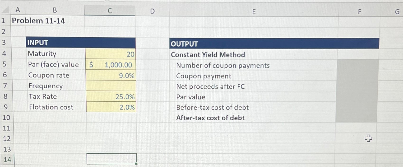 Solved (11-14) ﻿The Cost of Debt and Flotation CostsSuppose | Chegg.com