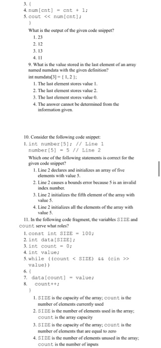 Solved 3. No output because of compilation error 4. No | Chegg.com