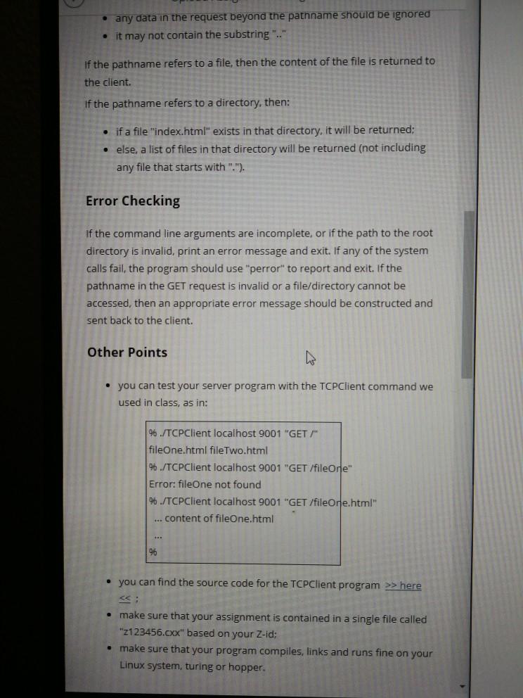 Solved Purpose Exercise TCP server socket system calls. | Chegg.com