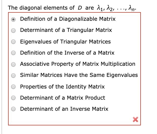 Solved Prove that if matrix A is diagonalizable with n real | Chegg.com