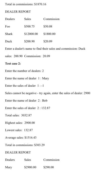 Solved Constraints: - Format all decimal number output to 2 | Chegg.com