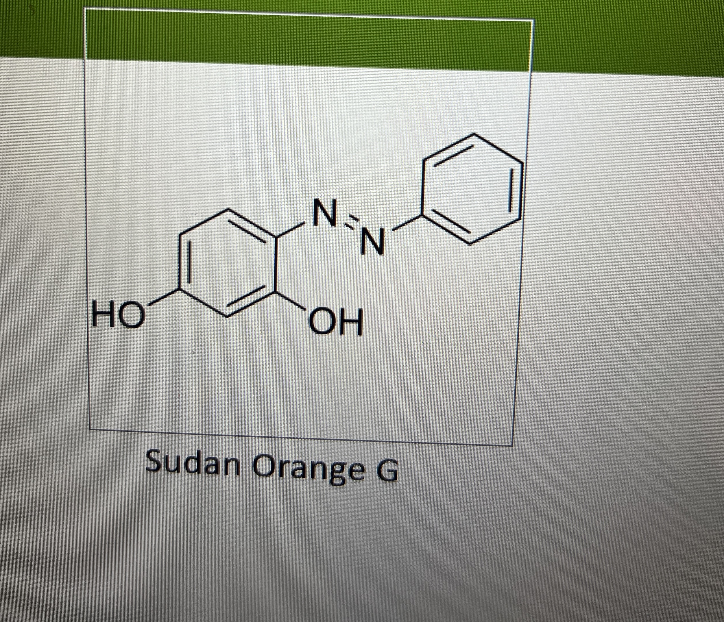 Solved Sudan Orange G How does this molecule interact with | Chegg.com