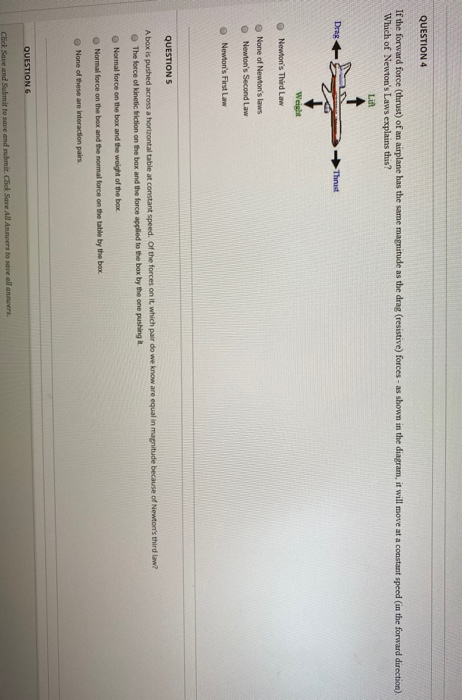 Solved QUESTION 4 If the forward force (thrust) of an | Chegg.com