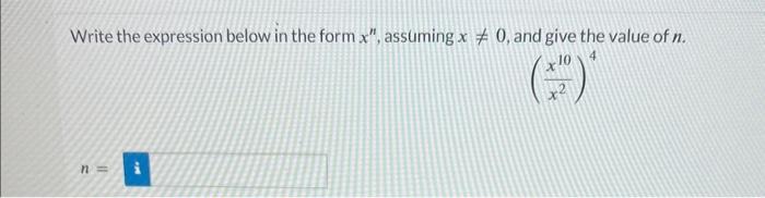 Solved Write the expression below in the form x′′, assuming | Chegg.com