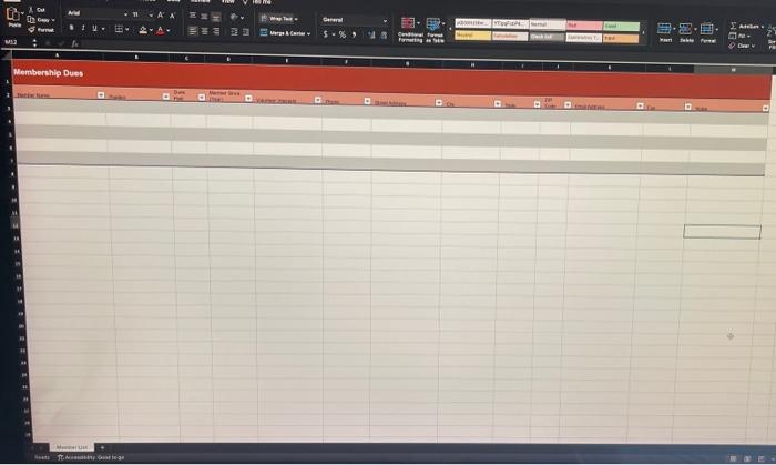 Solved Excel EXP19_Excel_Ch12_ML1_HW_MembershipDues I need | Chegg.com