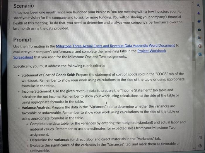 Solved Scenario It has now been one month since you launched | Chegg.com