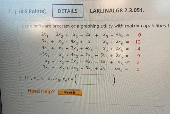Solved Use a software program or a graphing utility with | Chegg.com