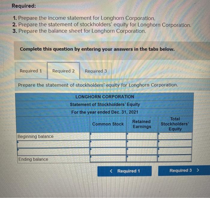 Solved Problem 1-3A Prepare financial statements (L01-3) | Chegg.com
