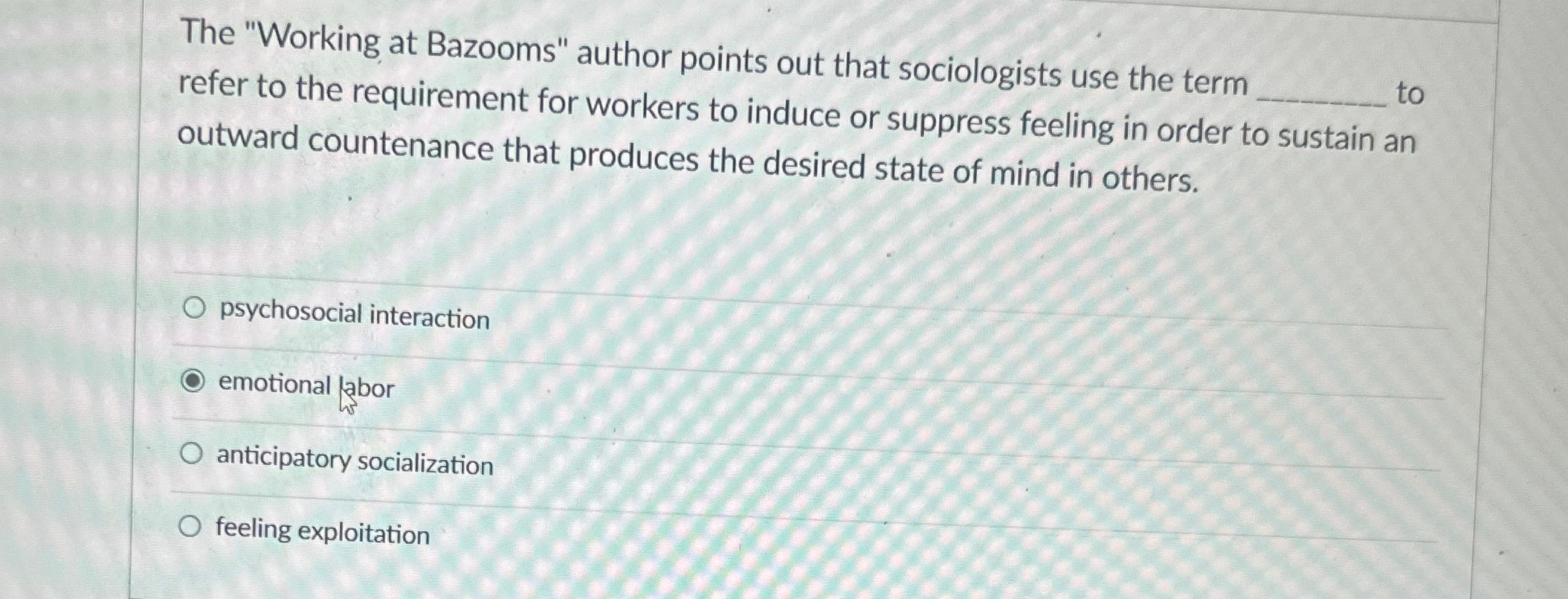 Solved The "Working at Bazooms" author points out that | Chegg.com