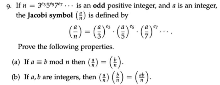 Solved 9 If N 3e35e57e7… Is An Odd Positive Integer And A